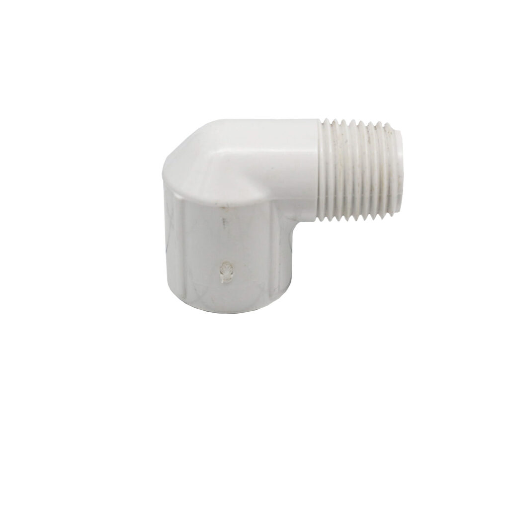 1/2" x 90° White PVC Street Elbow Drain - American Hawk
