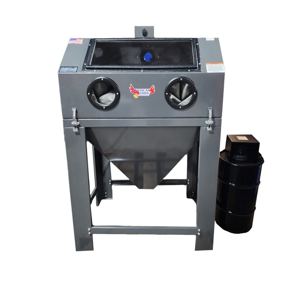38"x 60" Abrasive Sandblasting Cabinet | With Dust Collector Dark Gray ...